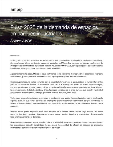 AMPIP | Asociación Mexicana de Parques Industriales
